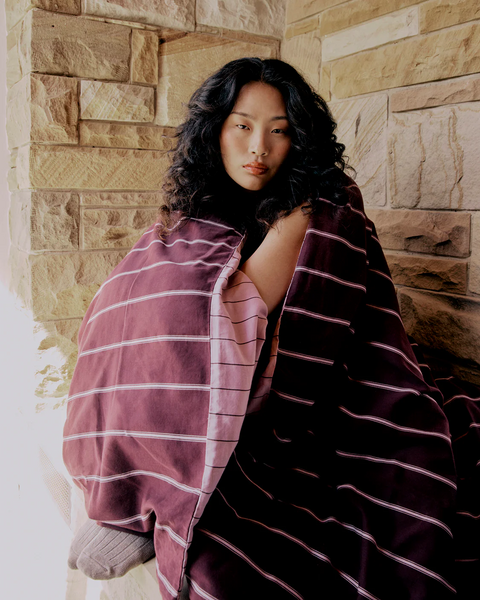 Hommey - Quilt Cover - Mulberry/Aster - King – Clover and Co