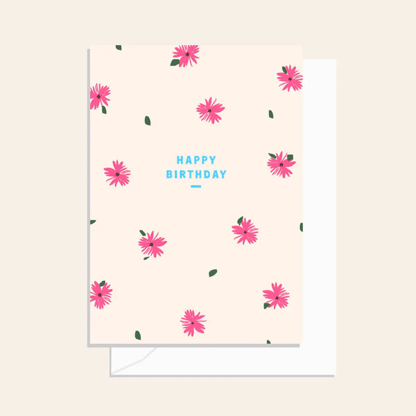 Elm Paper - Wildflower Neon Card – Clover and Co