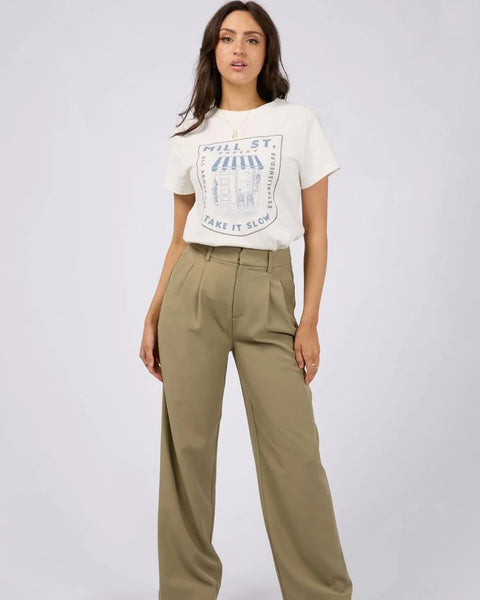 All About Eve - Eve Basic Luxe Pant - Khaki – Clover and Co