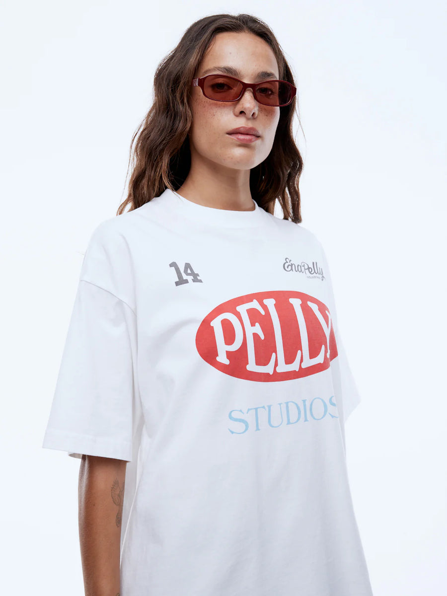 Ena Pelly - PELLY SPORT TEE - VINTAGE WHITE – Clover and Co