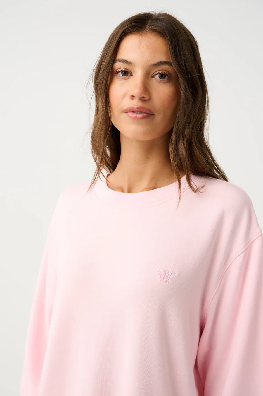Cartel & Willow - Solana Tee - Ice Pink – Clover and Co