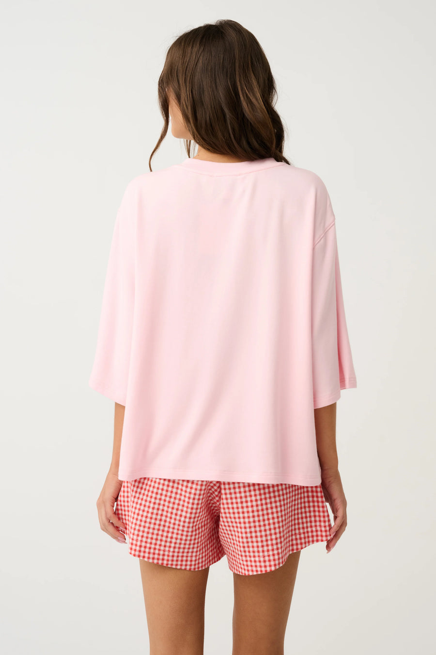 Cartel & Willow - Solana Tee - Ice Pink – Clover and Co